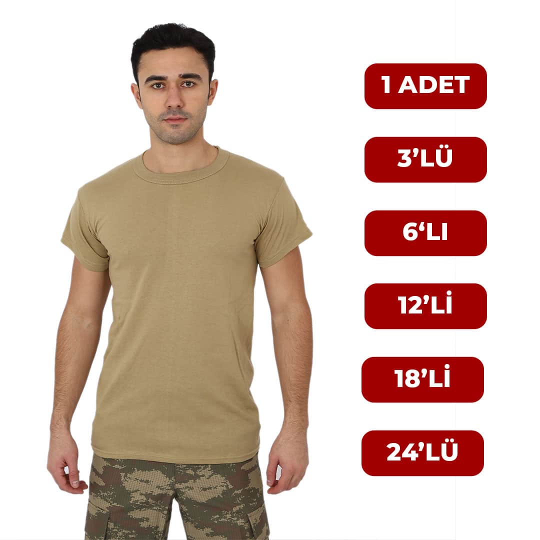 Kısa Kollu Askeri Fanila - Asker Tişörtü