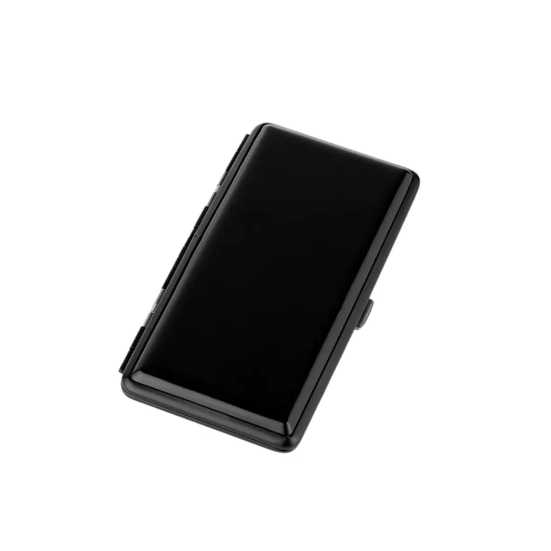 Angelo Black Metal Cigarette Case (12 Pieces)