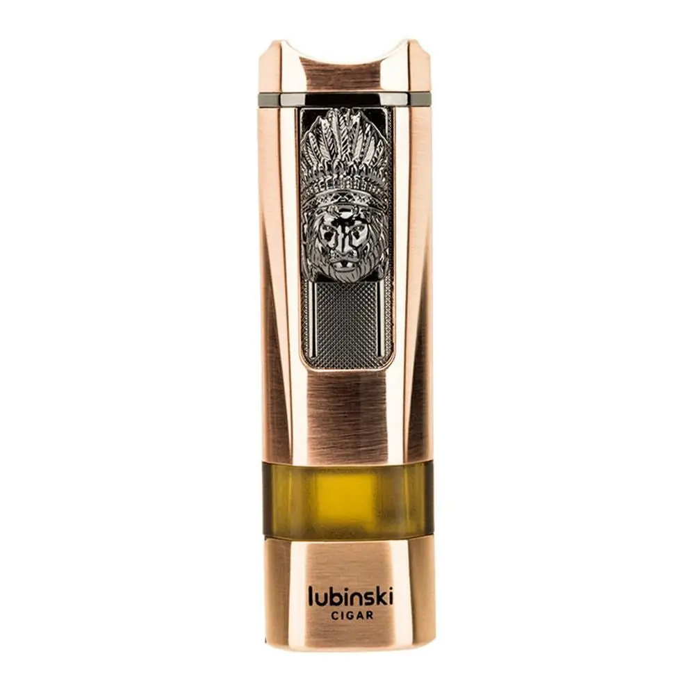 Lubinski 1pc Torch Gold Metal Cigar Lighter 8182AT