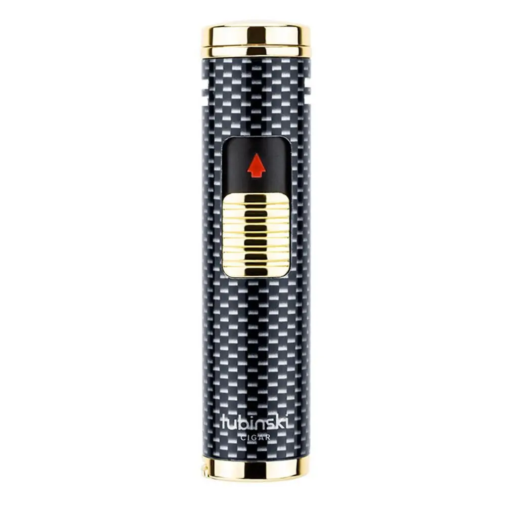 Lubinski 3 Torch Carbon Metal Cigar Lighter 8196AT