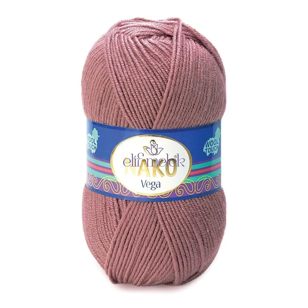 Nako Vega 11438 Premium Örgü İpi Leylak Kurusu Şık Ton