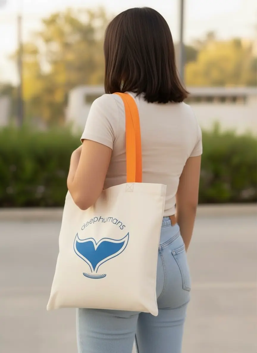Deephumans Whale Tail Gabardine Bag