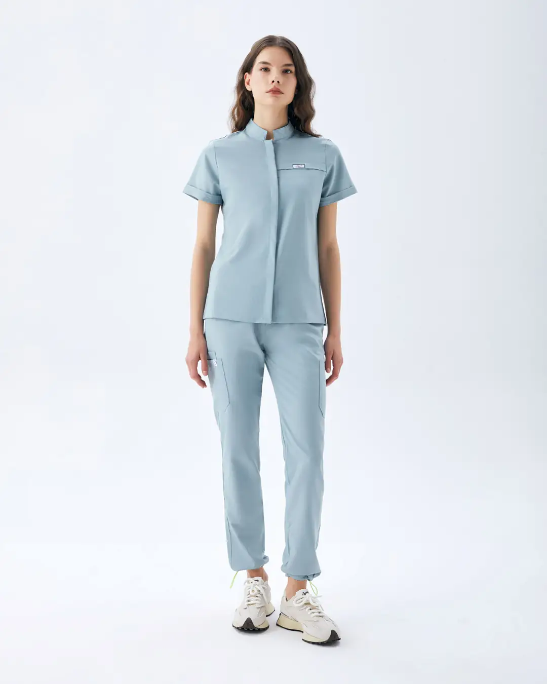 MİLEN SERİ HAKİM YAKA KADIN PREİUM SCRUBS SET