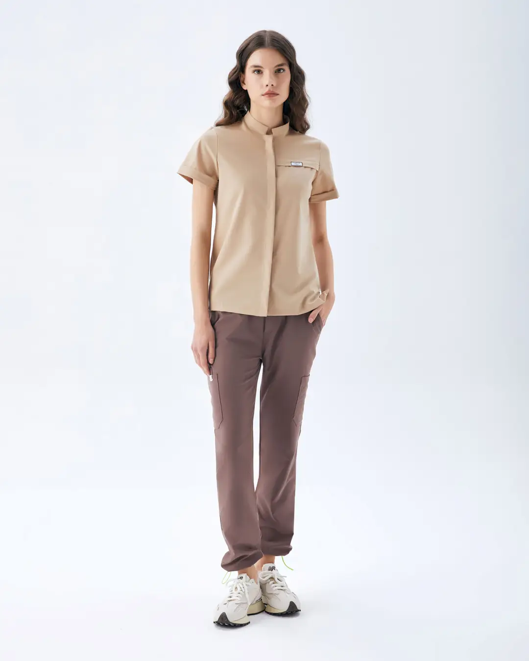 MİLEN SERİ HAKİM YAKA KADIN PREİUM SCRUBS SET