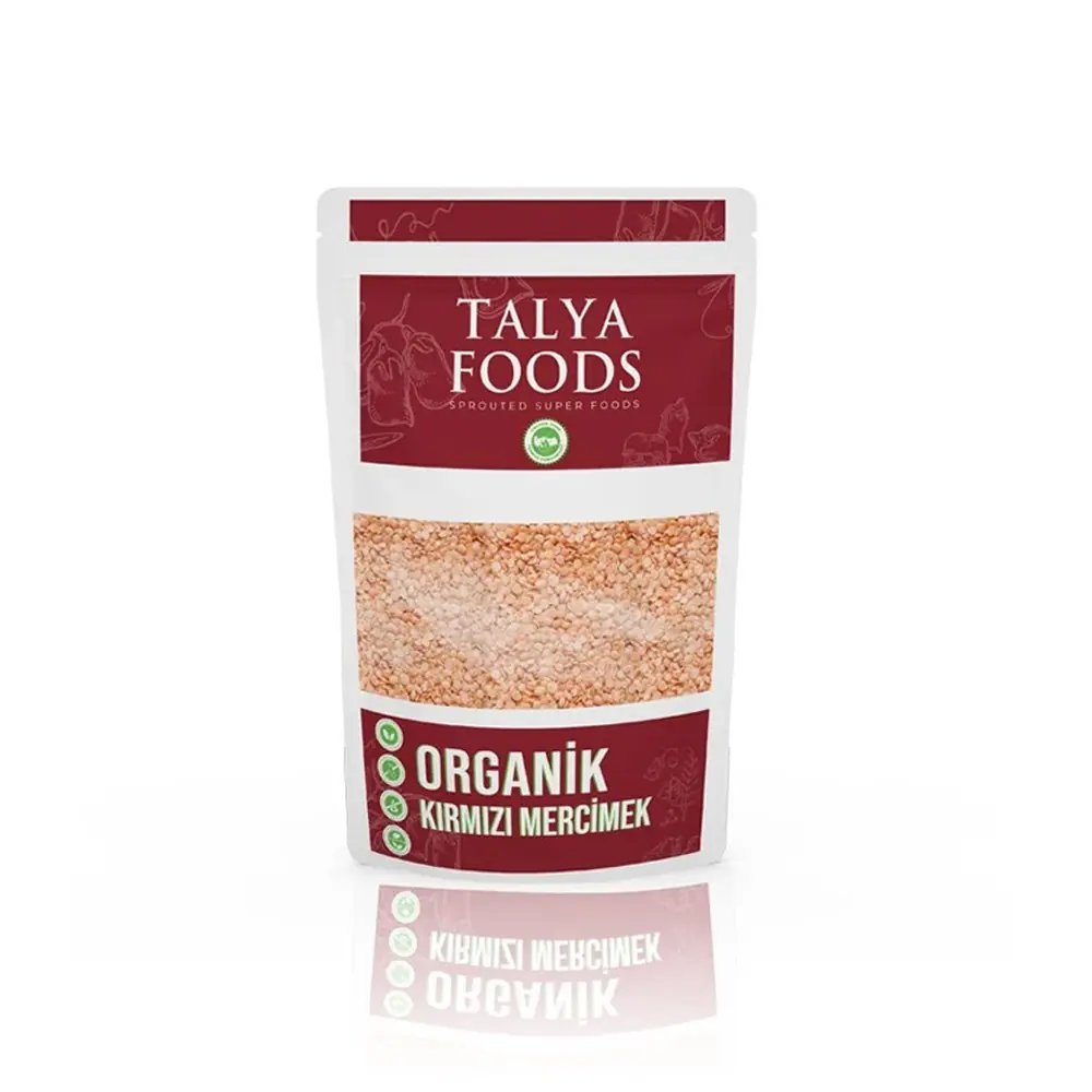 Organik Naturel Kırmızı Mercimek 500g - Talya Foods