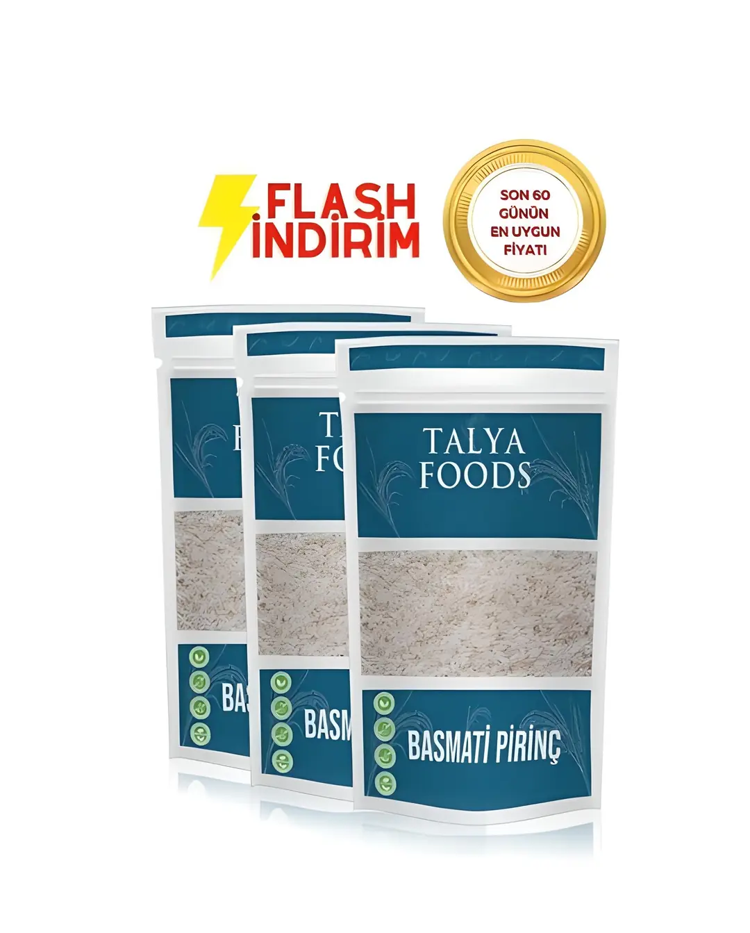 Glutensiz Basmati Pirinç 3x500g Avantaj Paketi - Talya Foods