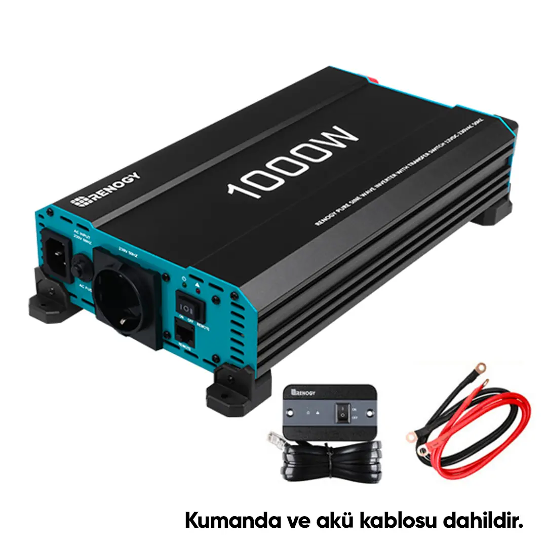 Renogy 1000W Tam Sinüs Inverter 12V