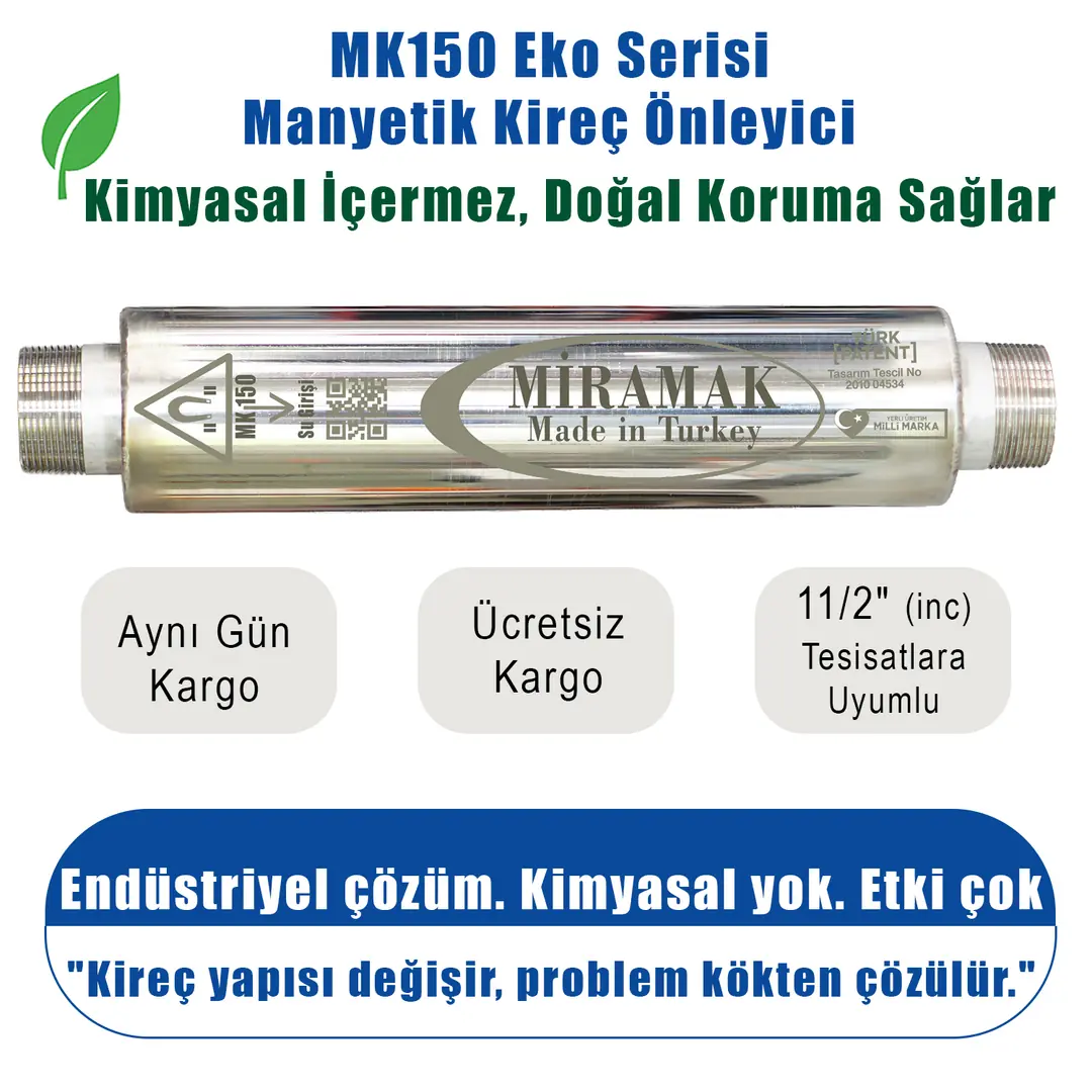 MK150 Eko Serisi Manyetik Kireç Önleyici