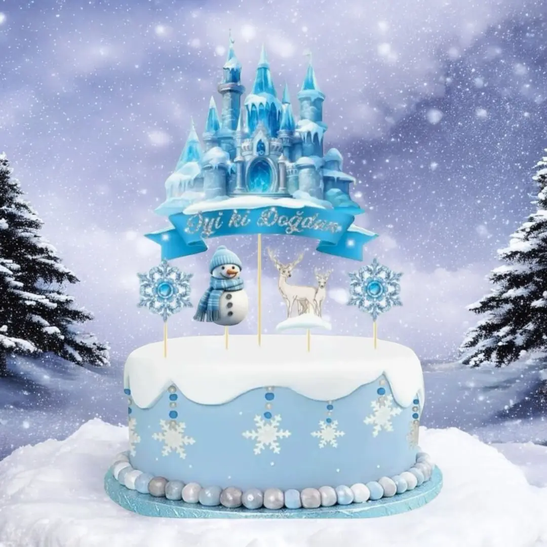 Frozen Elsa Pasta Süsü 5 Adet