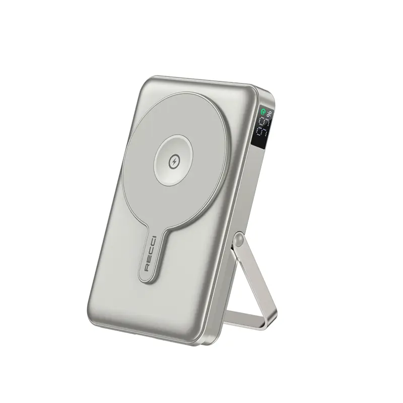 Recci RPB-W27 Galaxy Serisi Dijital LED Göstergeli Kablosuz Şarj ...