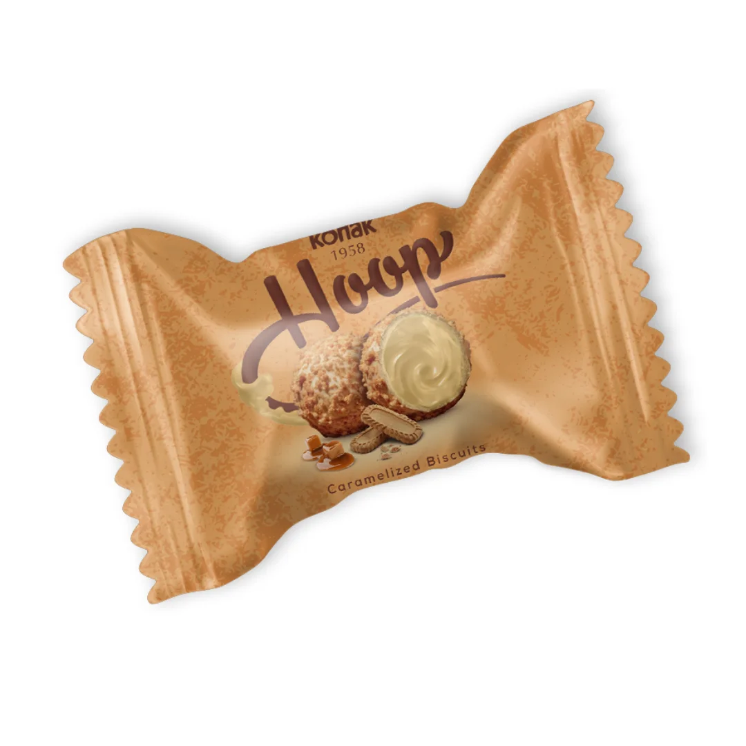 Hoop Karamelize Bisküvili Top Gofret (250 Gr) | Konak