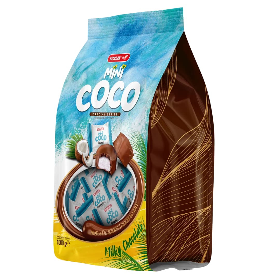 Mini Coco Hindistan Cevizli Çikolata (1000 Gr)