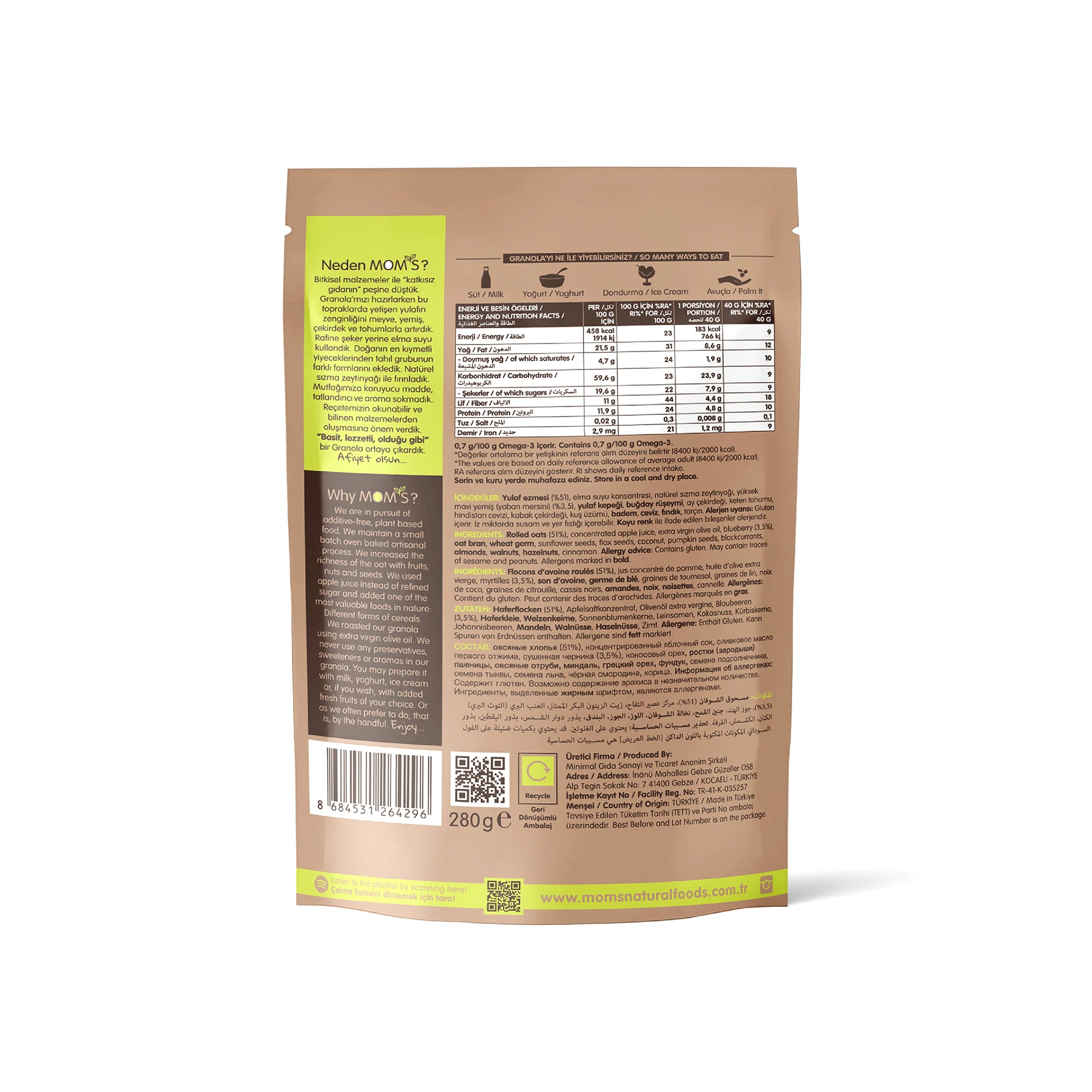 Yaban Mersinli GRANOLA 280g