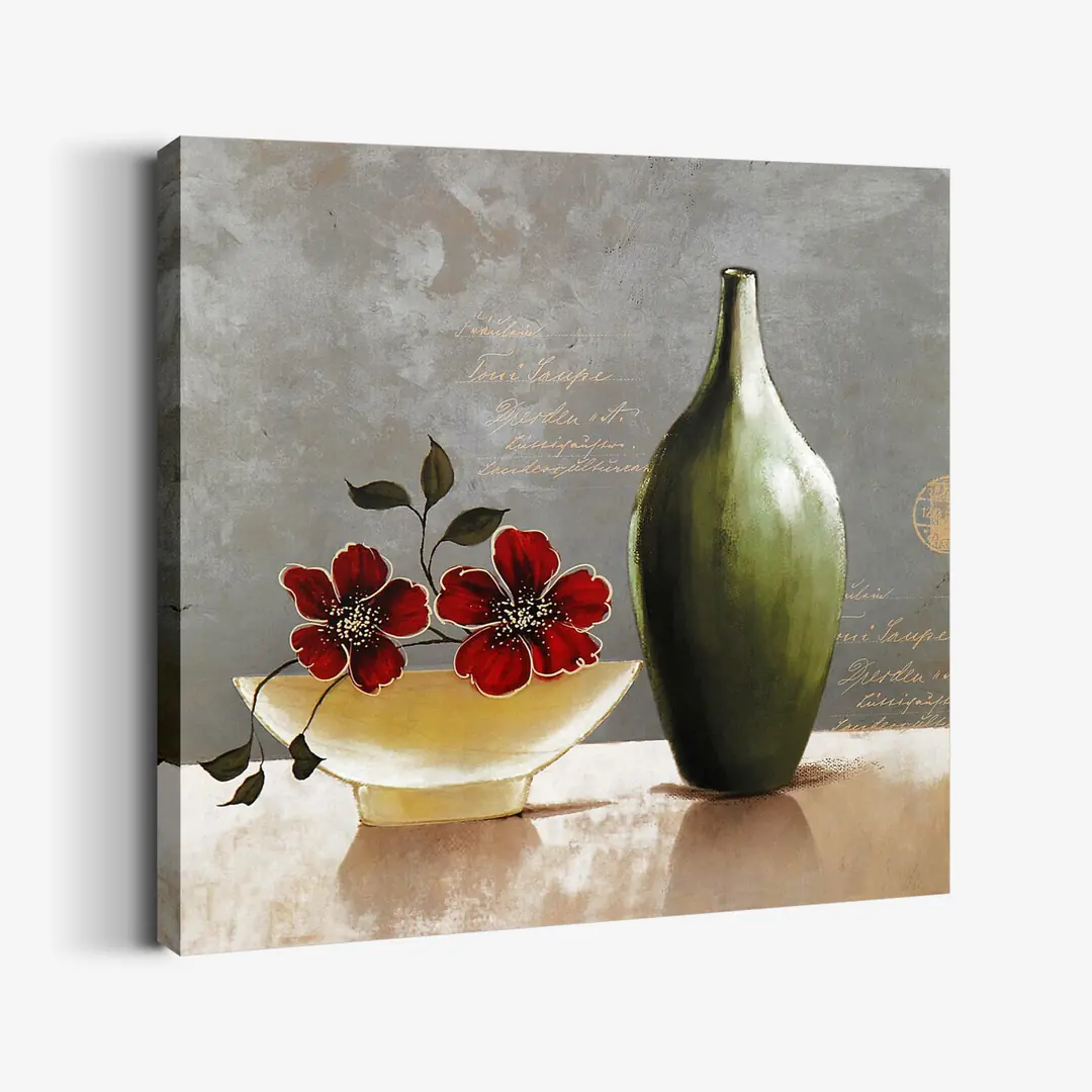 Yeşil Vazo Tablo - Aşiyan Sanat Çerçeve ve Tablolar