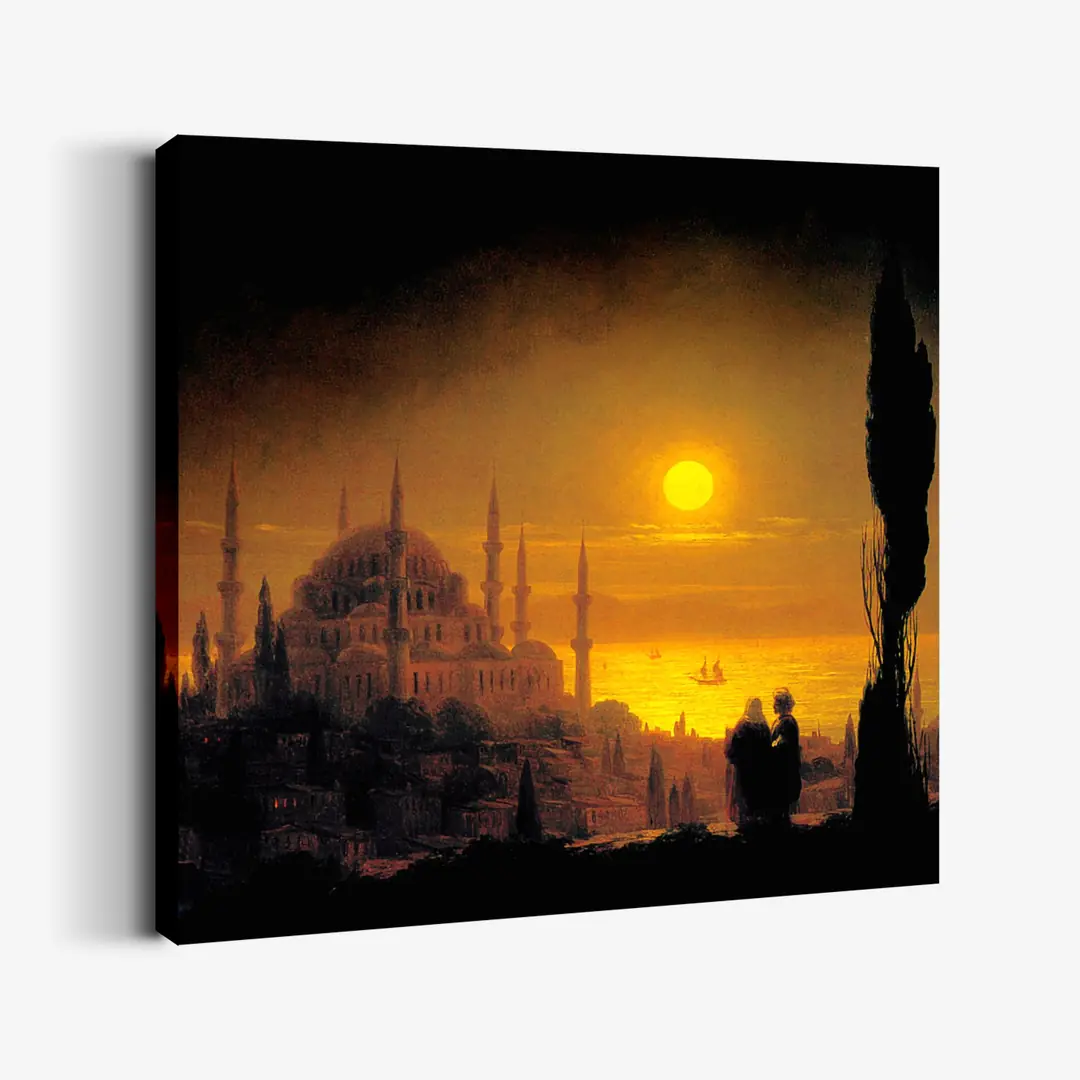 İstanbul'da Dolunaylı Gece, 1847 Tablo - Aşiyan Sanat Çerçeve ve Tablolar