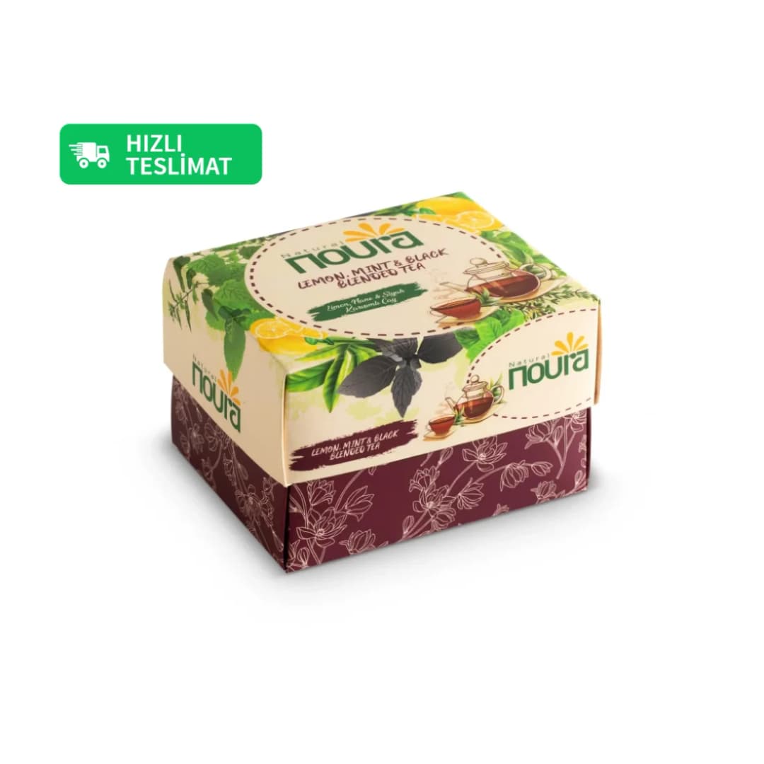 Bulk Lemon, Mint & Black Mixed Tea 100 Gr | Noura Natural