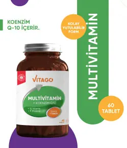 Vitago Multivitamin Koenzim Q-10 Tablet Takviye Edici Gıda