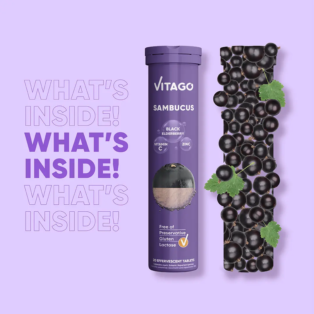 Vitago Kara Mürver: Vitamin C, Çinko ile Sağlıklı Çözüm