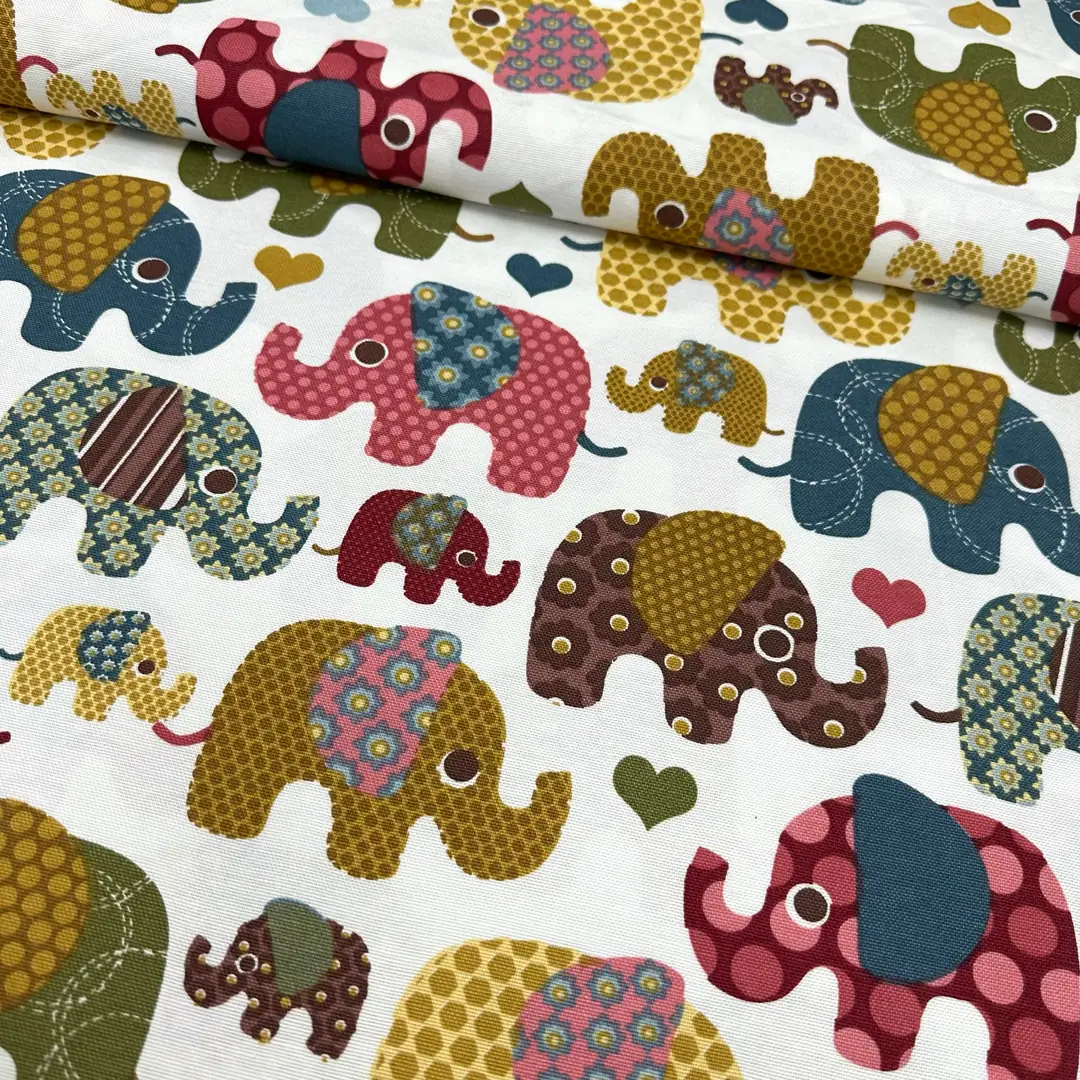 Motifli Filler Panama Keten Kumaş | Kumas.com