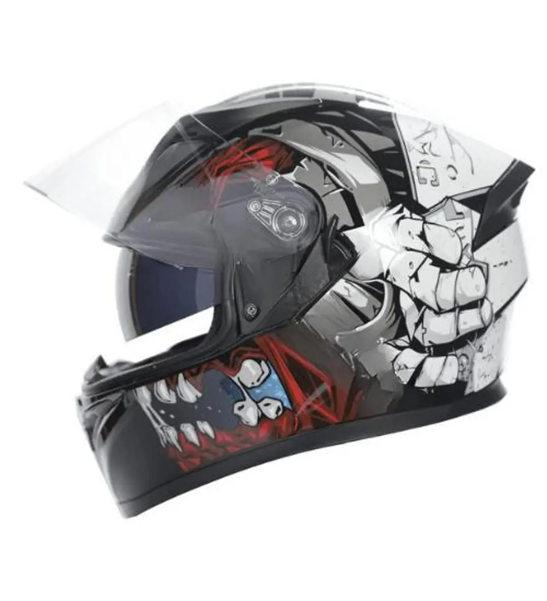 KC Kapalı Full Face Vizörlü Kuru Kafa Kask S Beden - Türkmopet