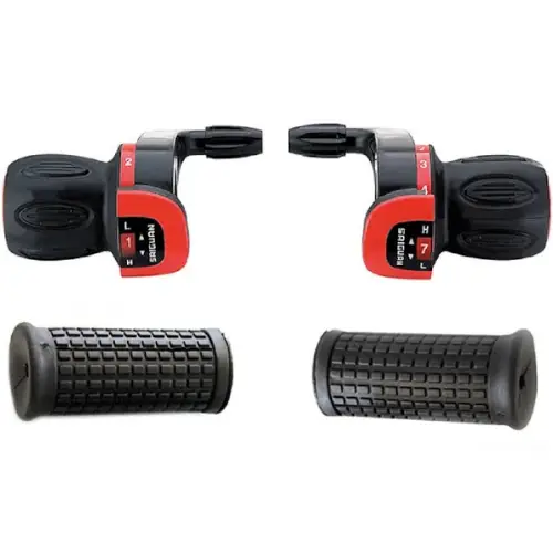 Saiguan 7'li Grip Shift Vites Kolu No-Index KDSG-09 Kırmızı Set - Türkmopet