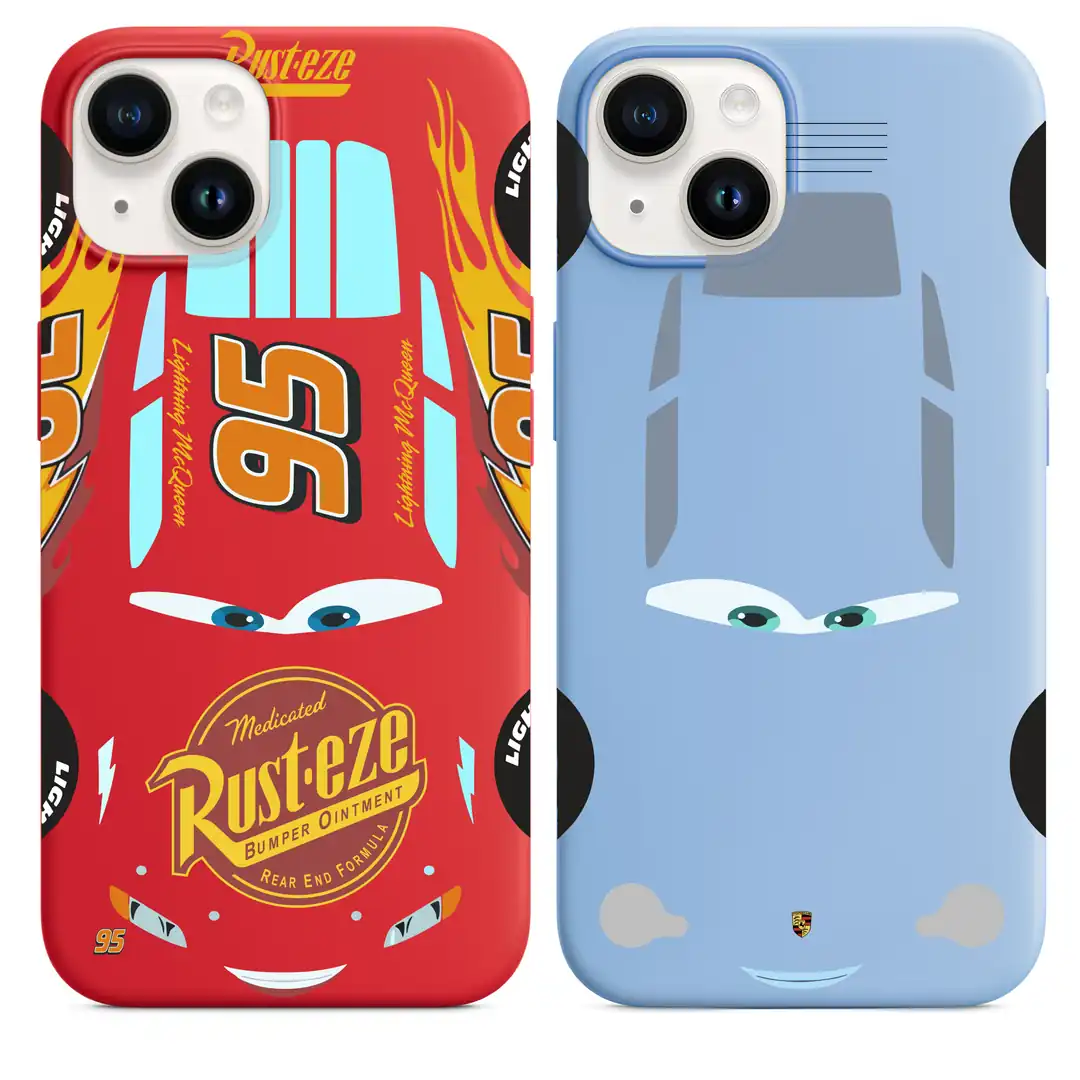 Lightning McQueen ve Sally Carrera Couple Telefon Kılıfı