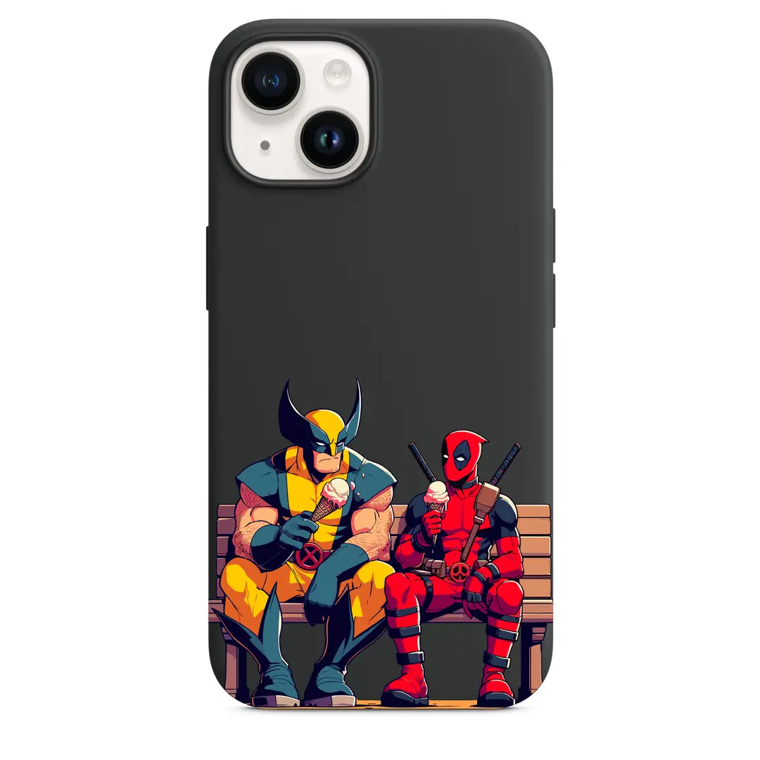 Wolverine and Deadpool Ice Cream Telefon Kılıfı