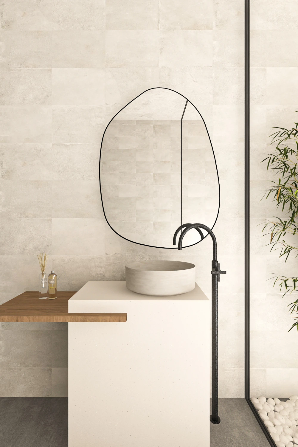 Irregular Mirror Unique Asymmetrical Aeshthetic Mirror