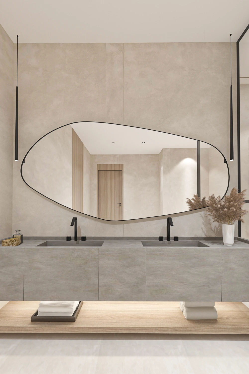 Irregular Mirror Unique Asymmetrical Aeshthetic Mirror