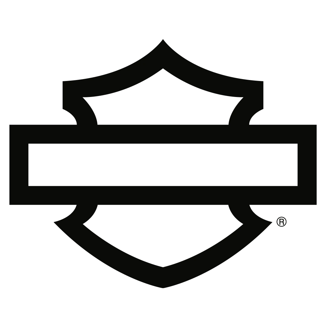 Harley-Davidson Logo with Purple Flames Black Matte