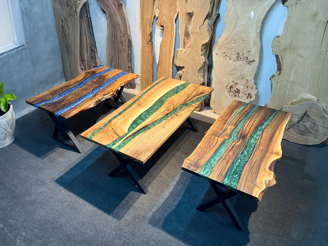 Custom Made Epoxy Resin Tables by HWC Handcrafted Furniture